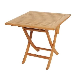 Teak Dining Folding Table Colorado - Square 32" (80 cm) - Bed Bath & Beyond - 39204601